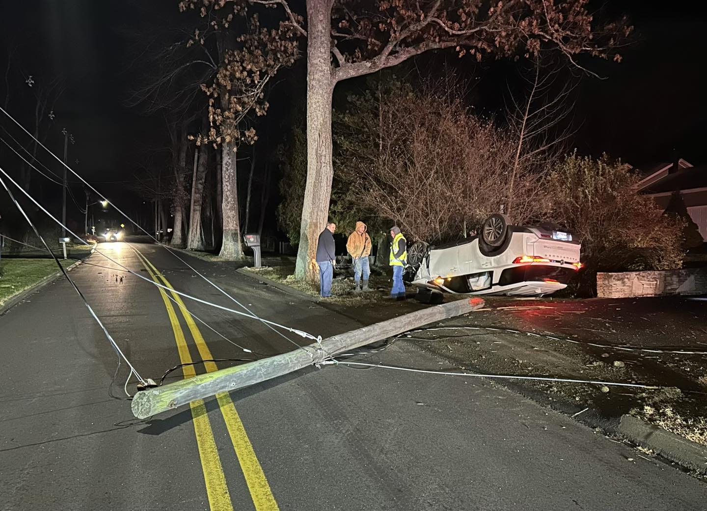 One car crash in Beacon Falls crash on Blackberry Hill Road