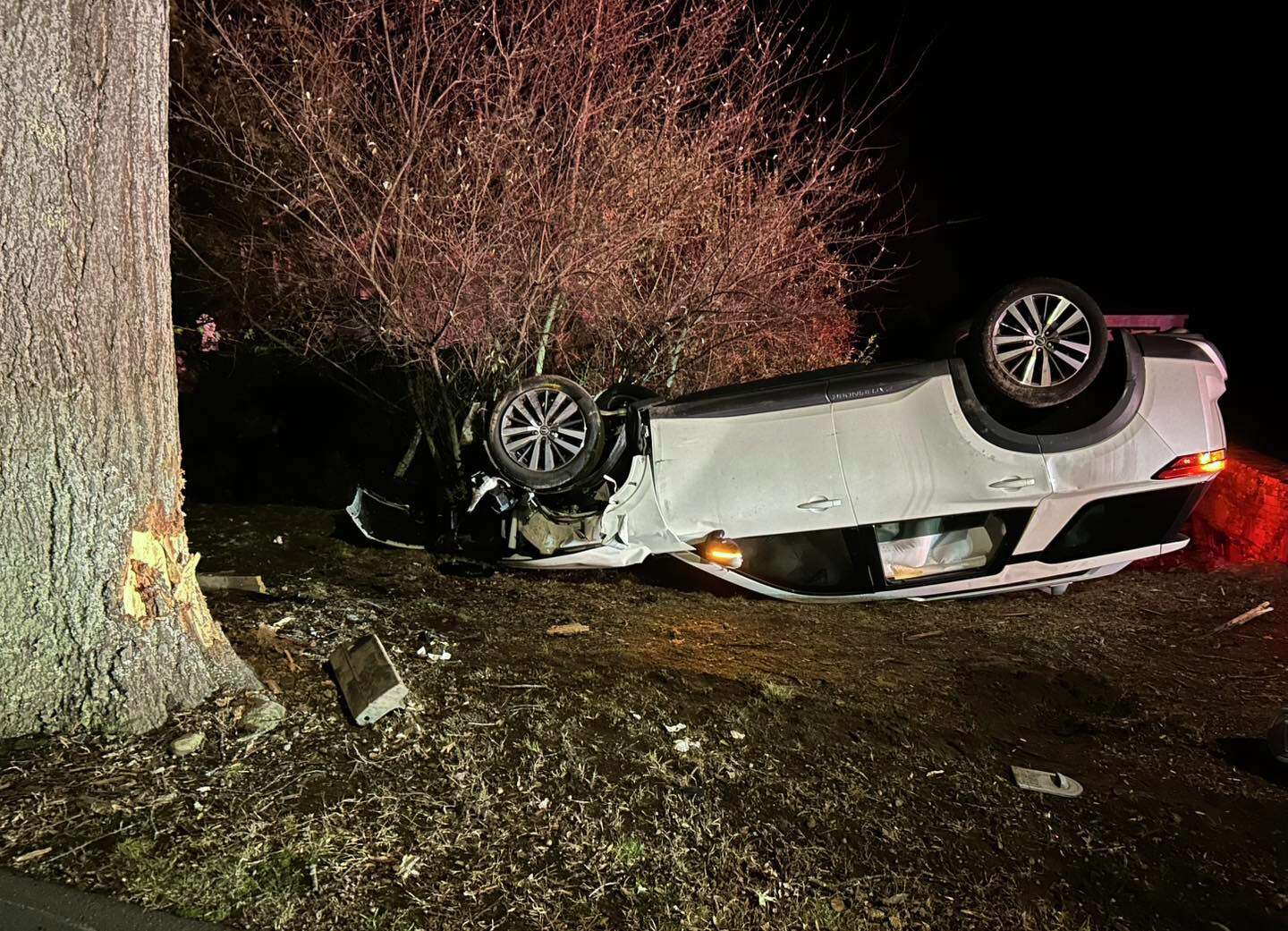 One car crash in Beacon Falls crash on Blackberry Hill Road