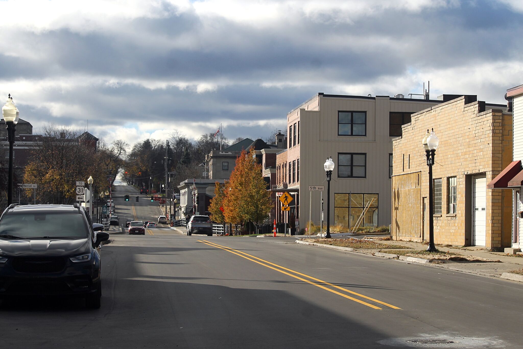 Manistee's Washington Street reopens to traffic