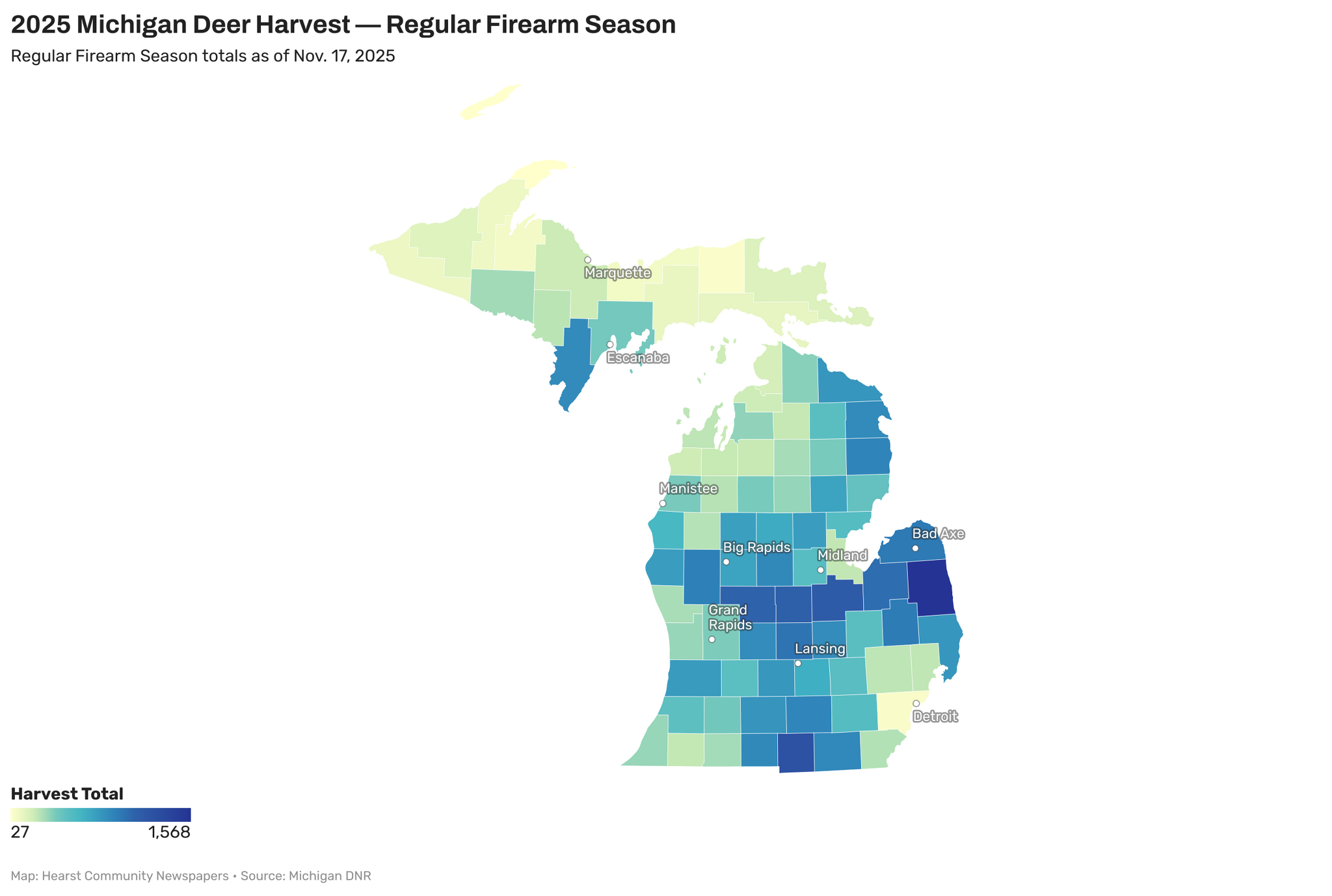 Michigan deer hunters log 44,000 harvests on opening weekend