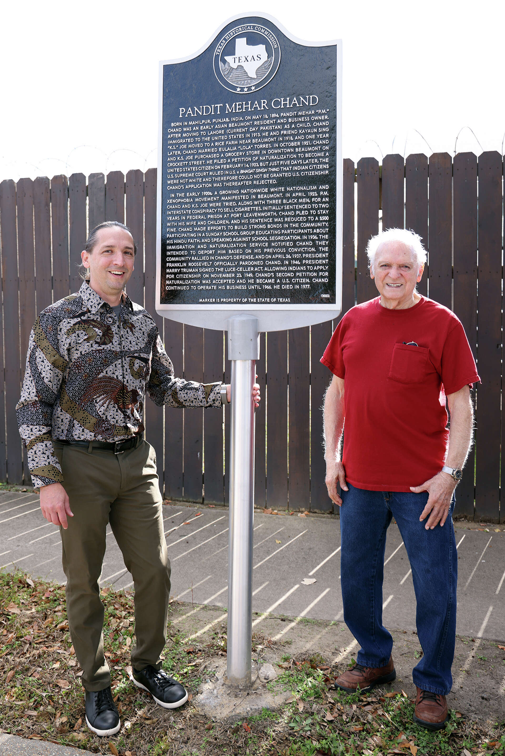 Pandit Mehar Chand honored with new historical marker in Beaumont