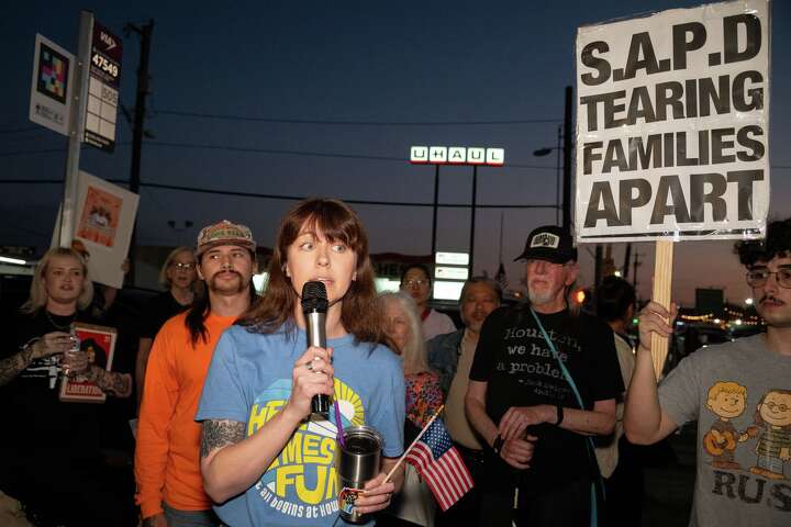 San Antonio protest follows mass federal immigration raid