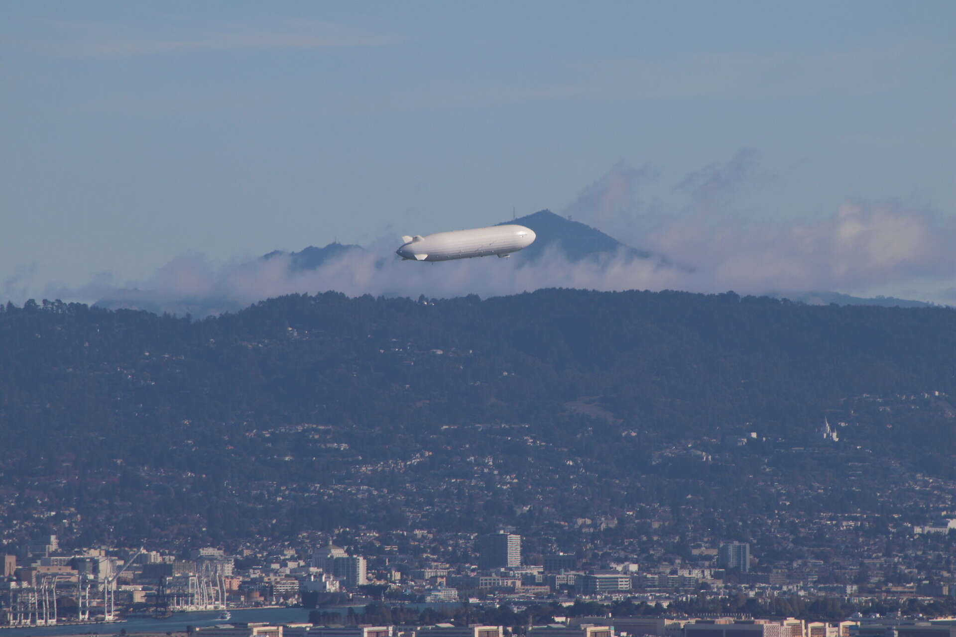 white blimp