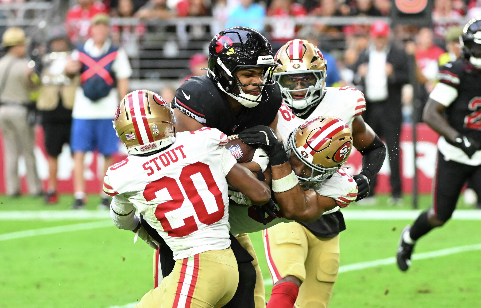 49ers game review: Upton Stout’s surprising skill, alarming weakness