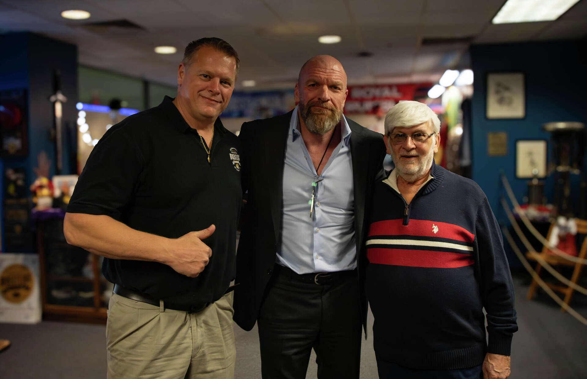 WWE's Triple H visits pro wrestling hall of fame in Albany