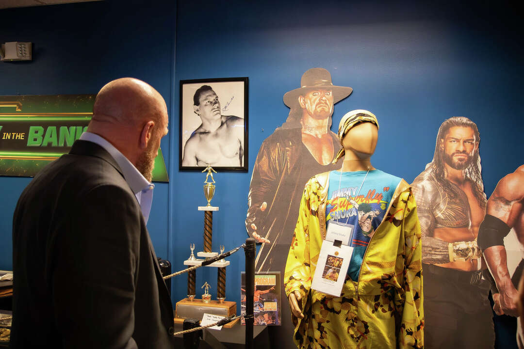 WWE's Triple H visits pro wrestling hall of fame in Albany