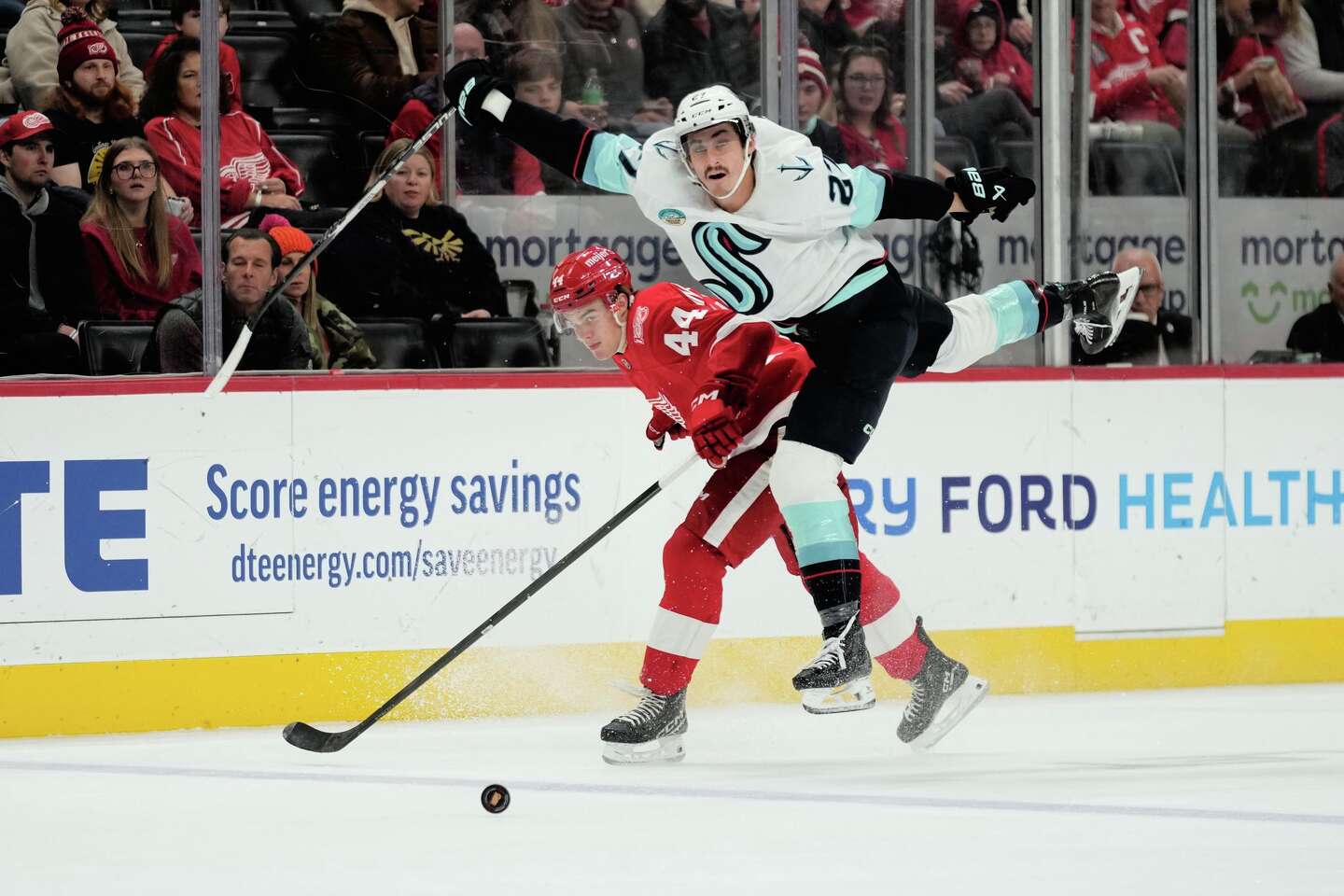 Red Wings rookie Nate Danielson has goal and assist for first NHL ...