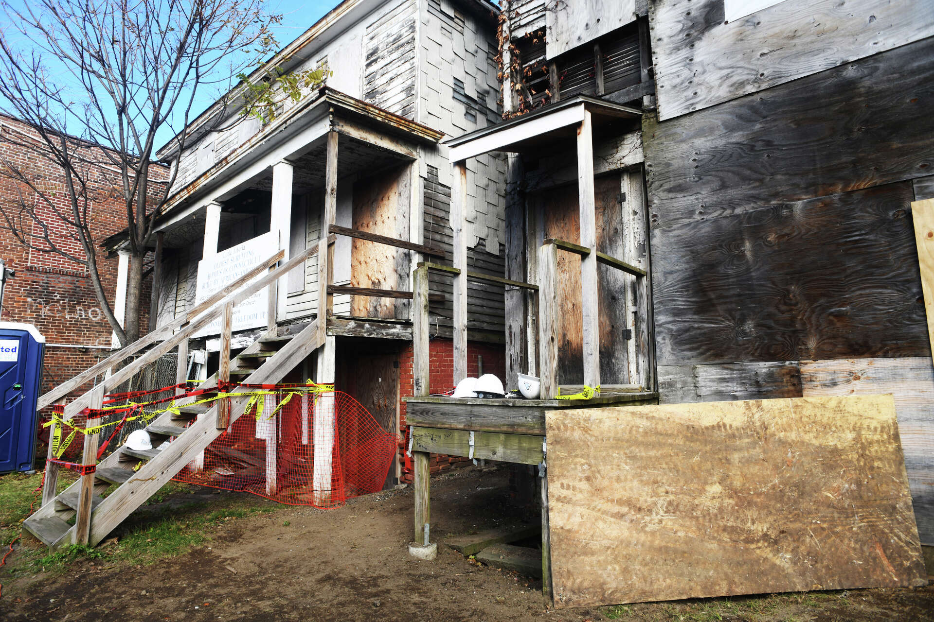 Work starts to save endangered, historic Bridgeport Freeman homes