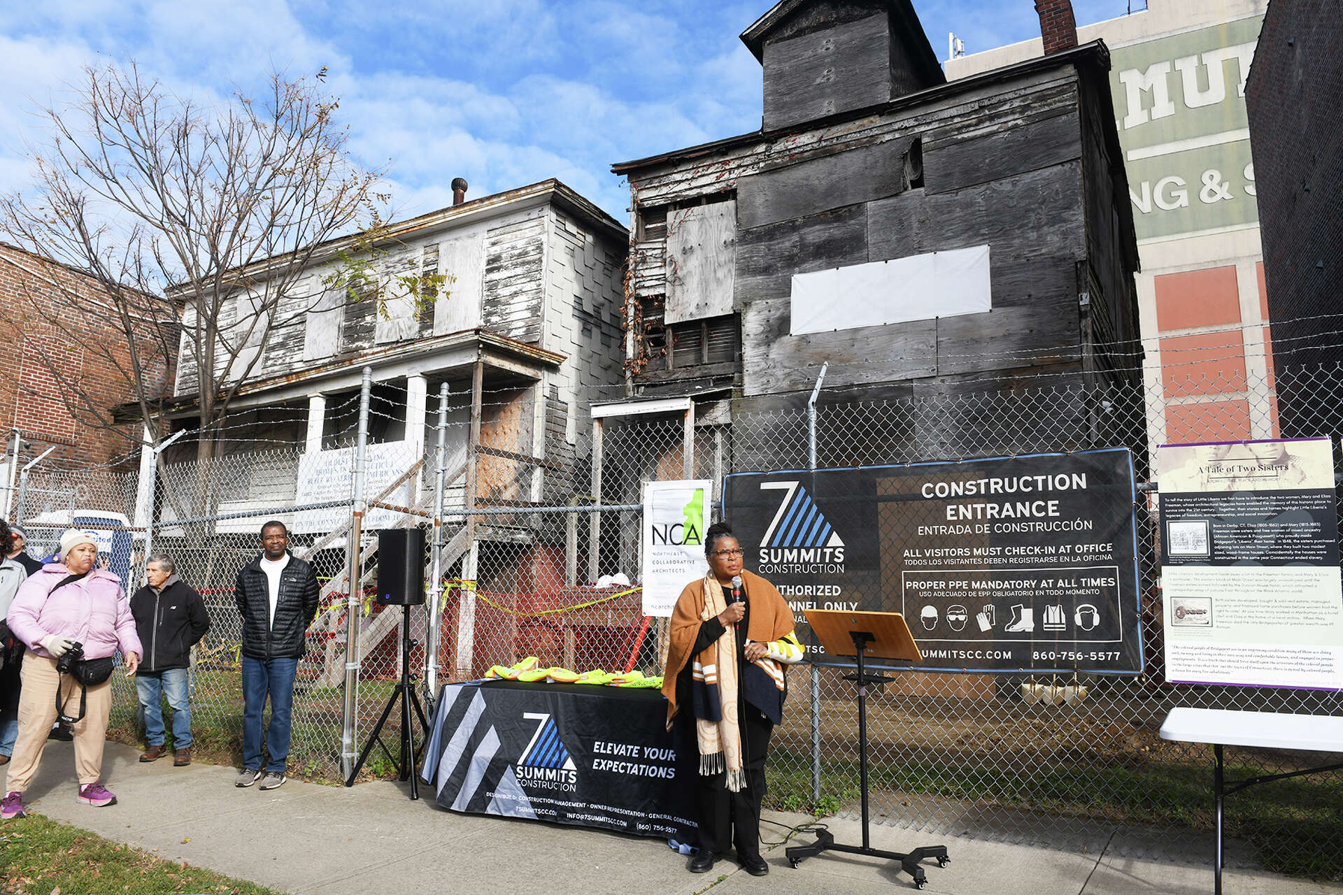 Work starts to save endangered, historic Bridgeport Freeman homes
