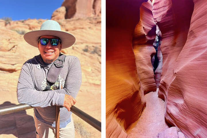 Arizona's secret slot canyon offers lovely scenery and no crowds