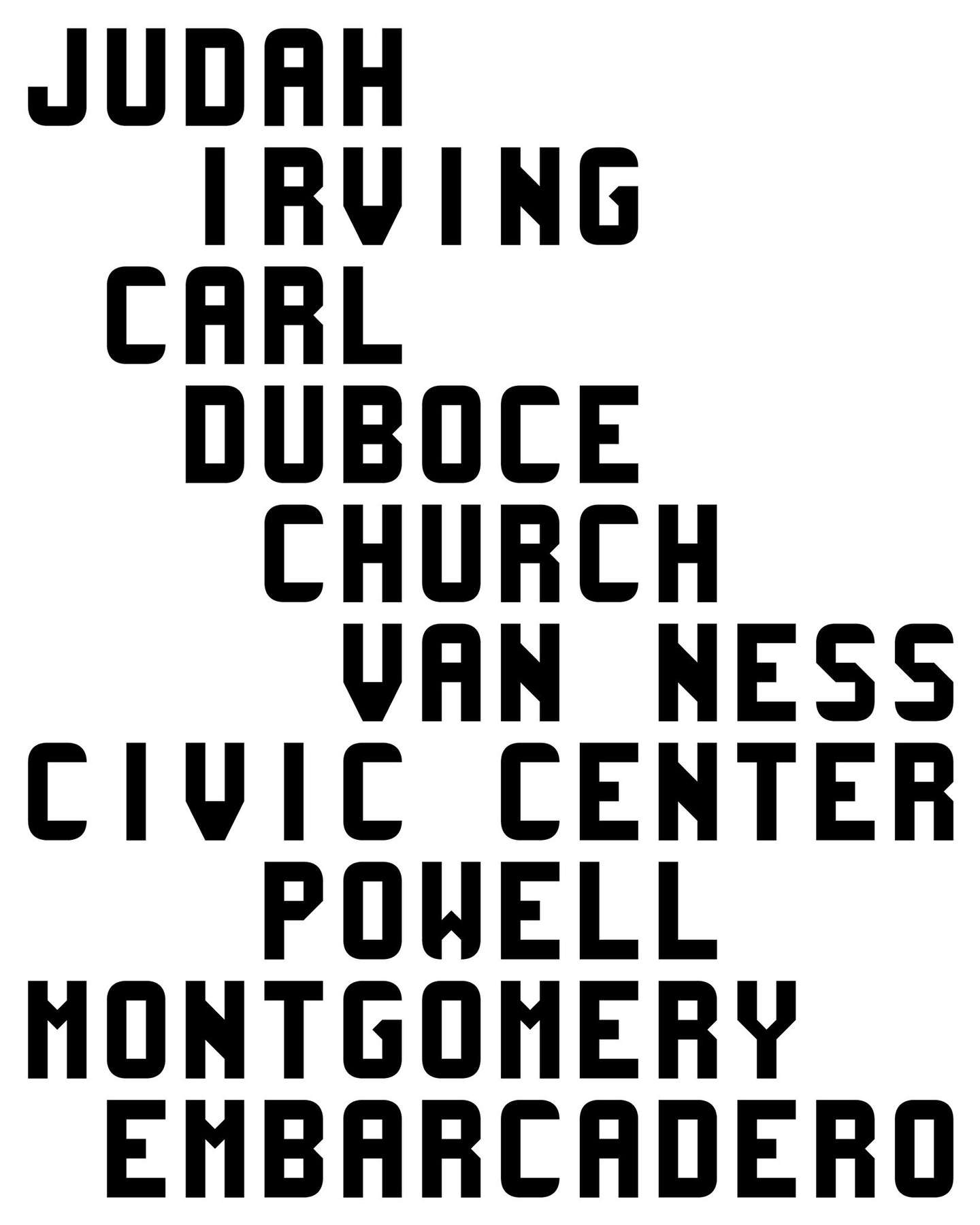 San Francisco designer makes new font using old Muni streetcar display