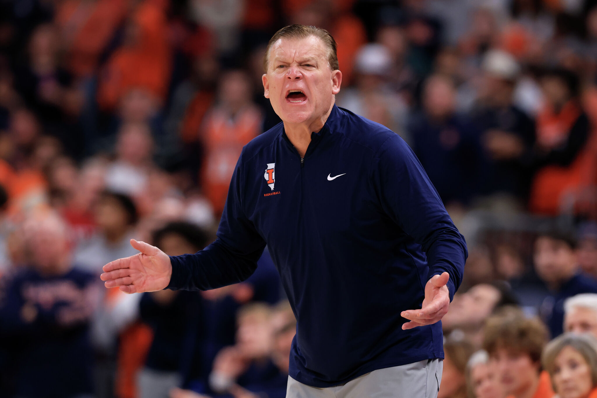 Illinois' Brad Underwood rips free throw woes, flat second half
