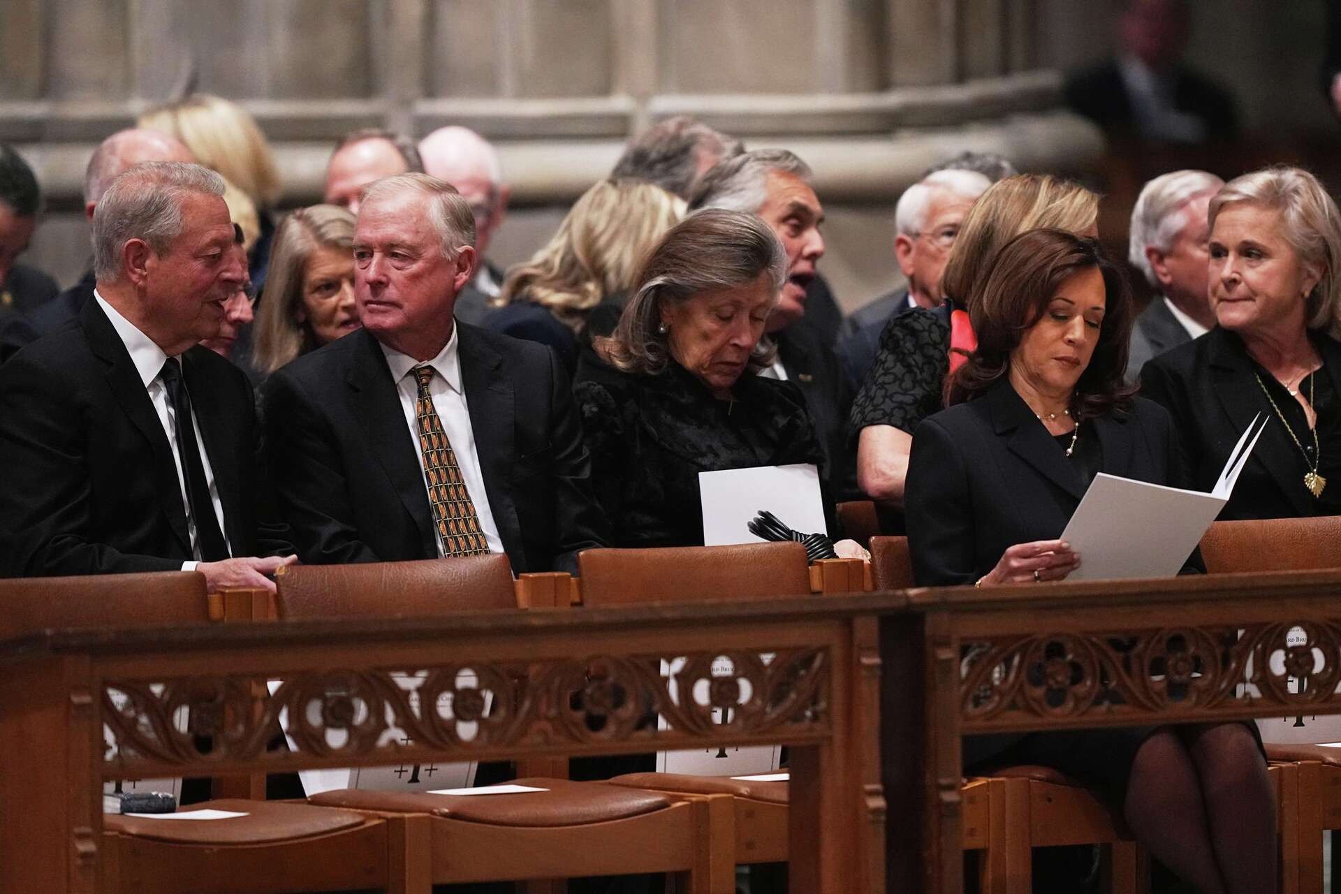 Who was in attendance--and who wasn't--at Dick Cheney's funeral