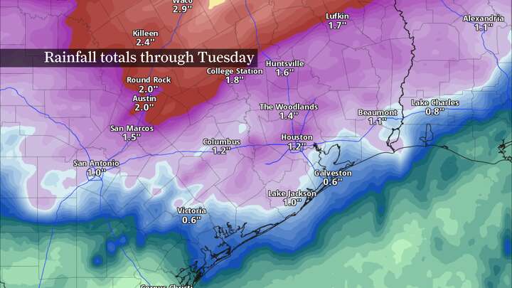Houston forecast: Where weekend rain falls and when storms arrive