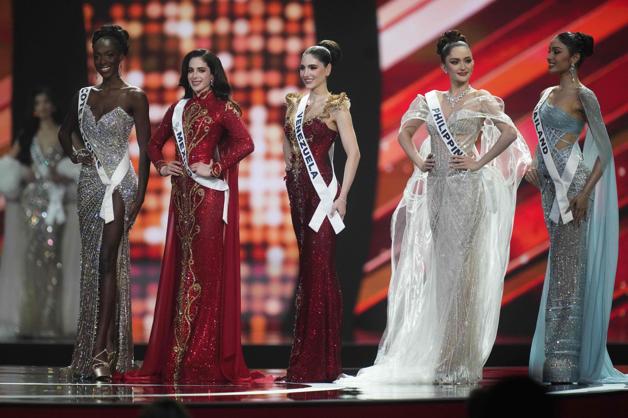 Photos show the Miss Universe pageant in Nonthaburi, Thailand
