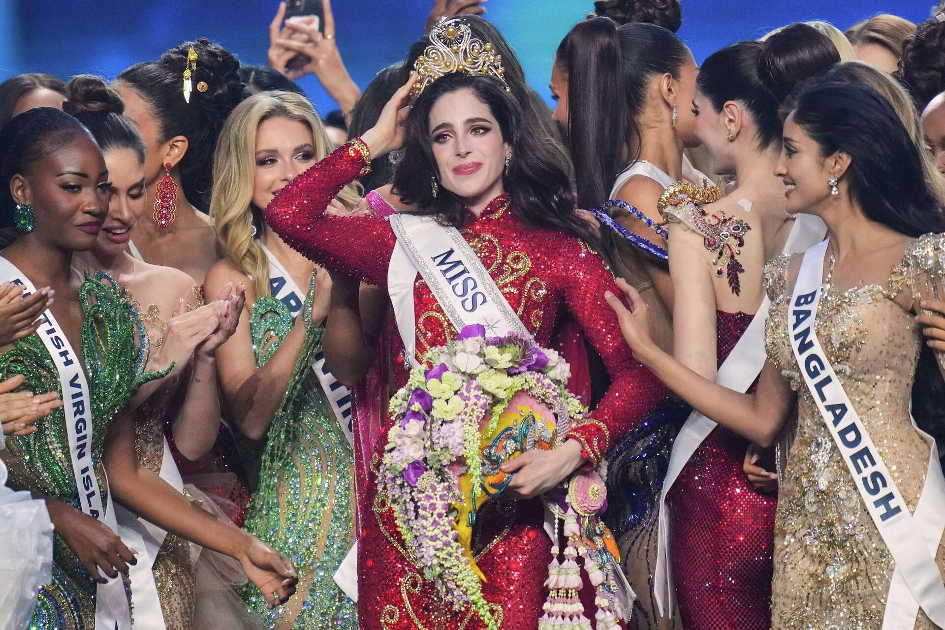 Photos show the Miss Universe pageant in Nonthaburi, Thailand