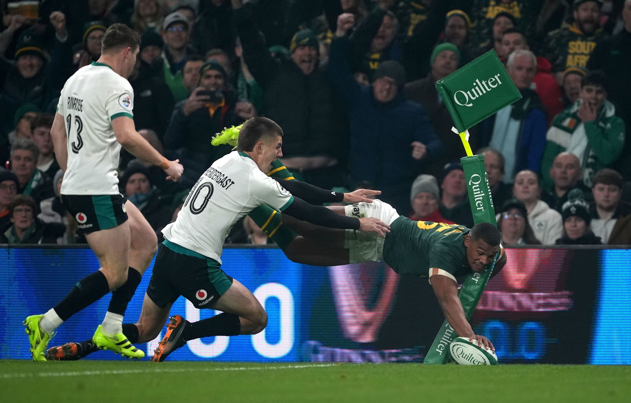 Chaos and drama mark the Springboks' first win over Ireland in Dublin ...