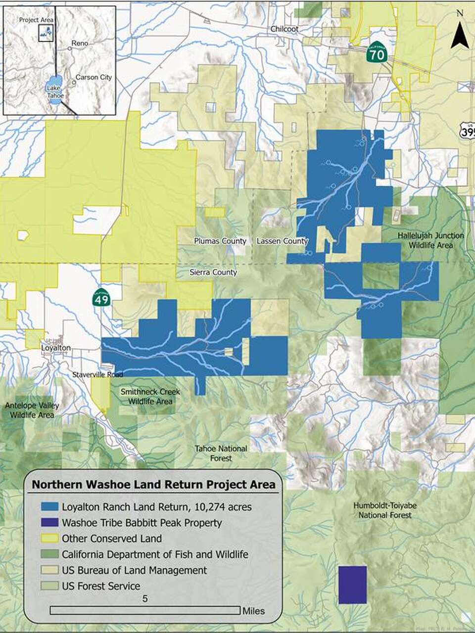 10,000 acres north of Lake Tahoe to be returned to California tribe