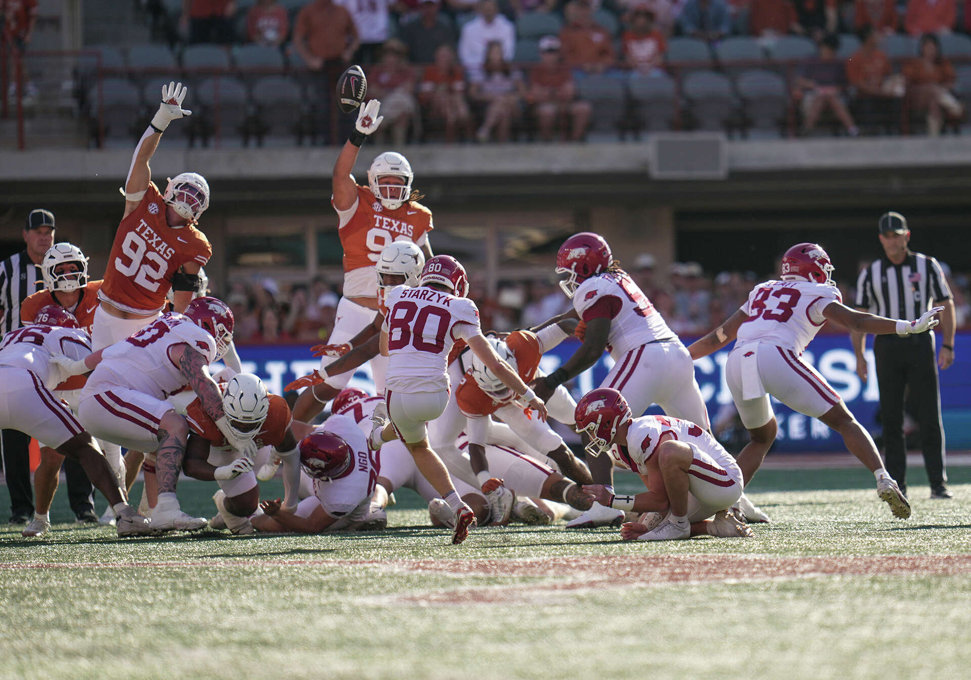 Texas Longhorns: Arch Manning stars in blowout of Arkansas