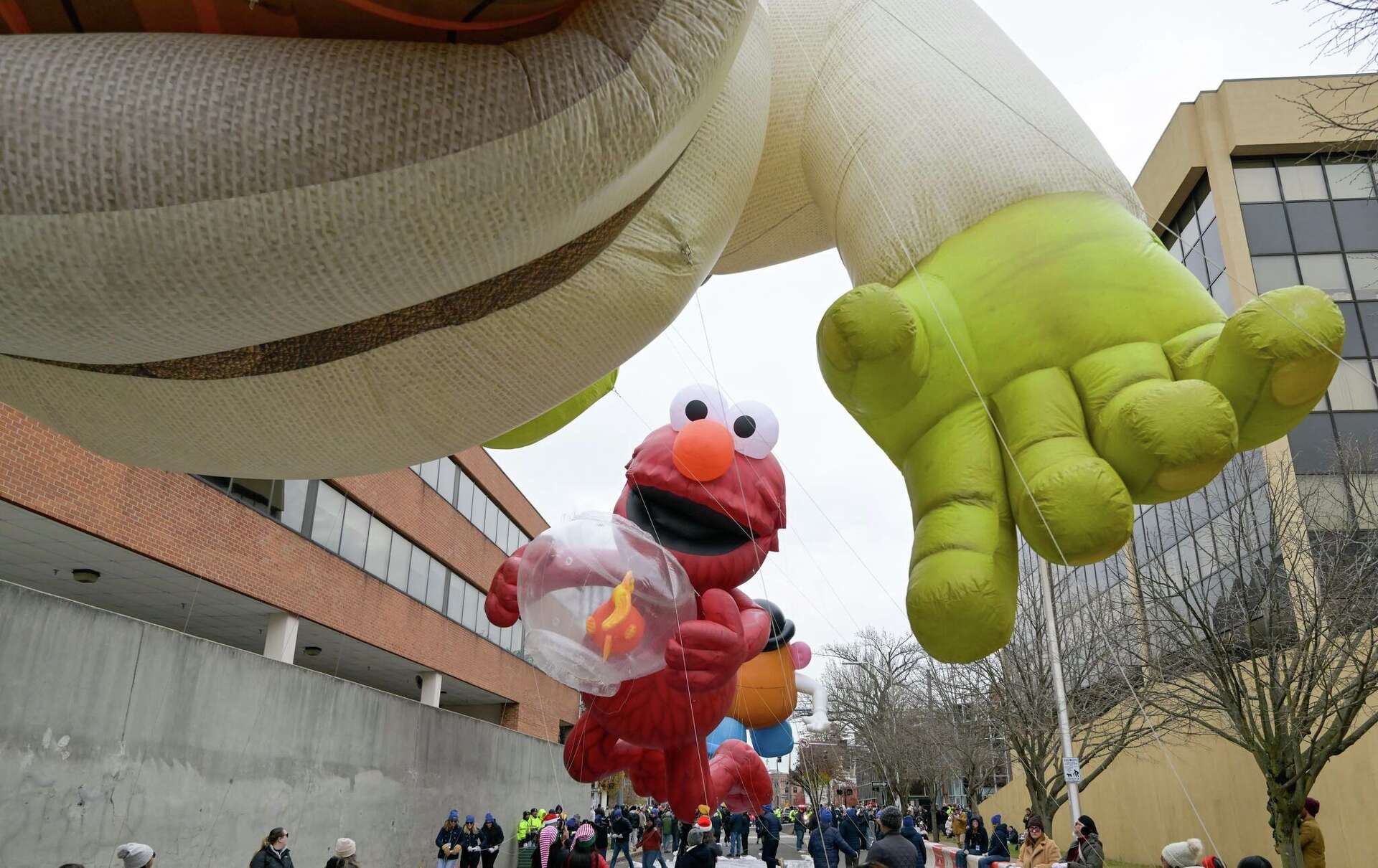 Stamford's Thanksgiving parade stepped off Sunday