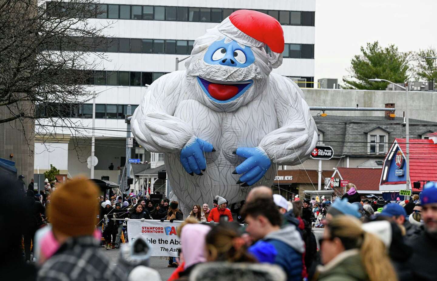Stamford's Thanksgiving parade stepped off Sunday