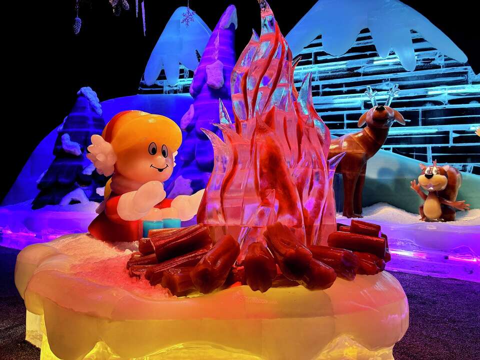 This 2-million-pound ice exhibit dazzles in San Antonio