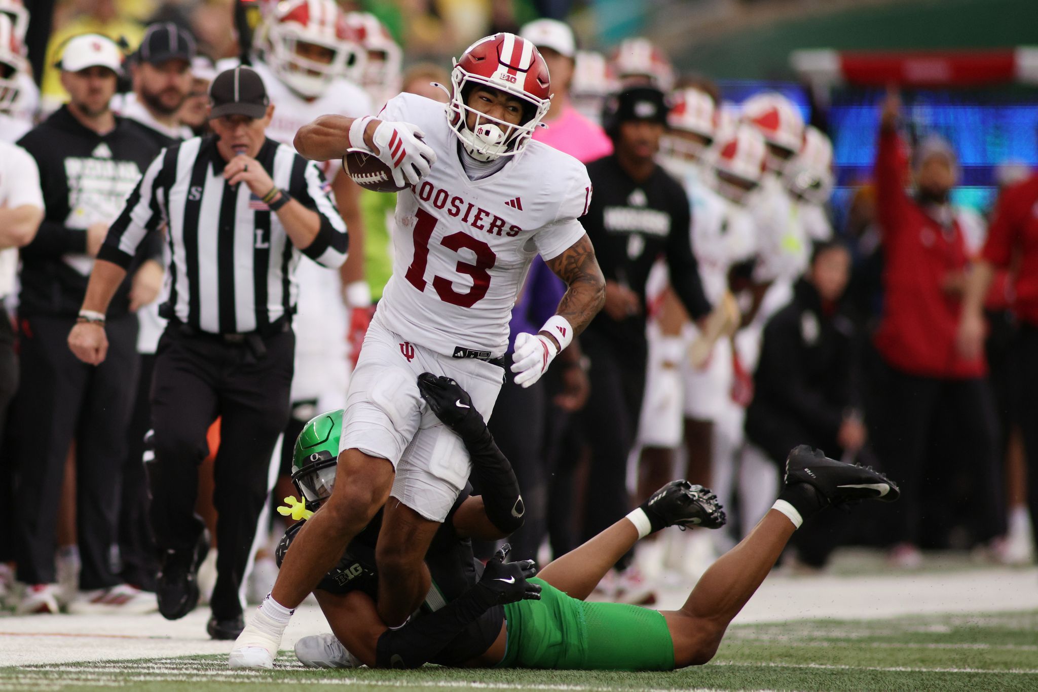 No. 2 Indiana expects WR Elijah Sarratt, DE Mikail Kamara to start ...