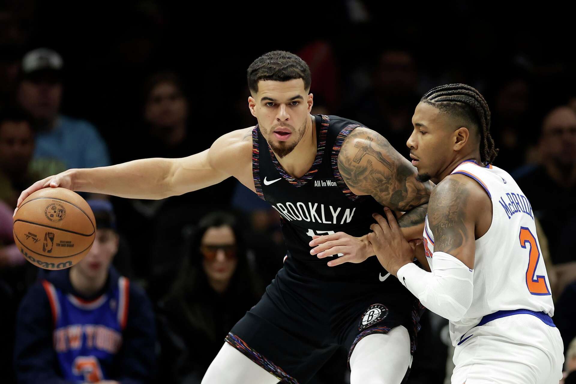 Knicks beat Nets 113-100 for 12th straight win over Brooklyn