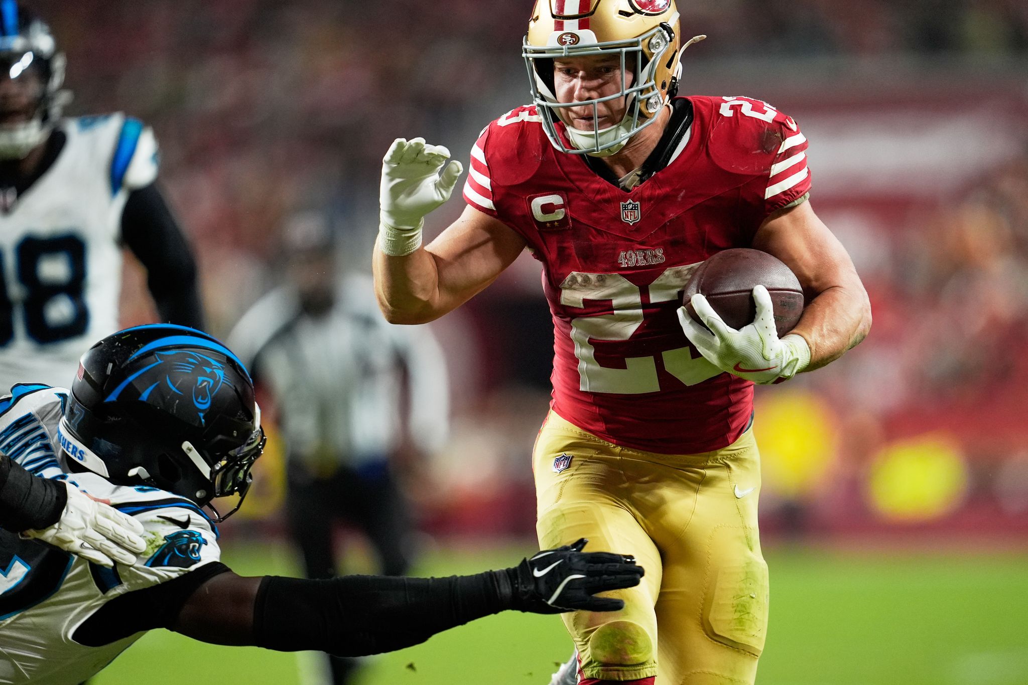 Christian McCaffrey's big night leads 49ers to 20-9 victory over Panthers
