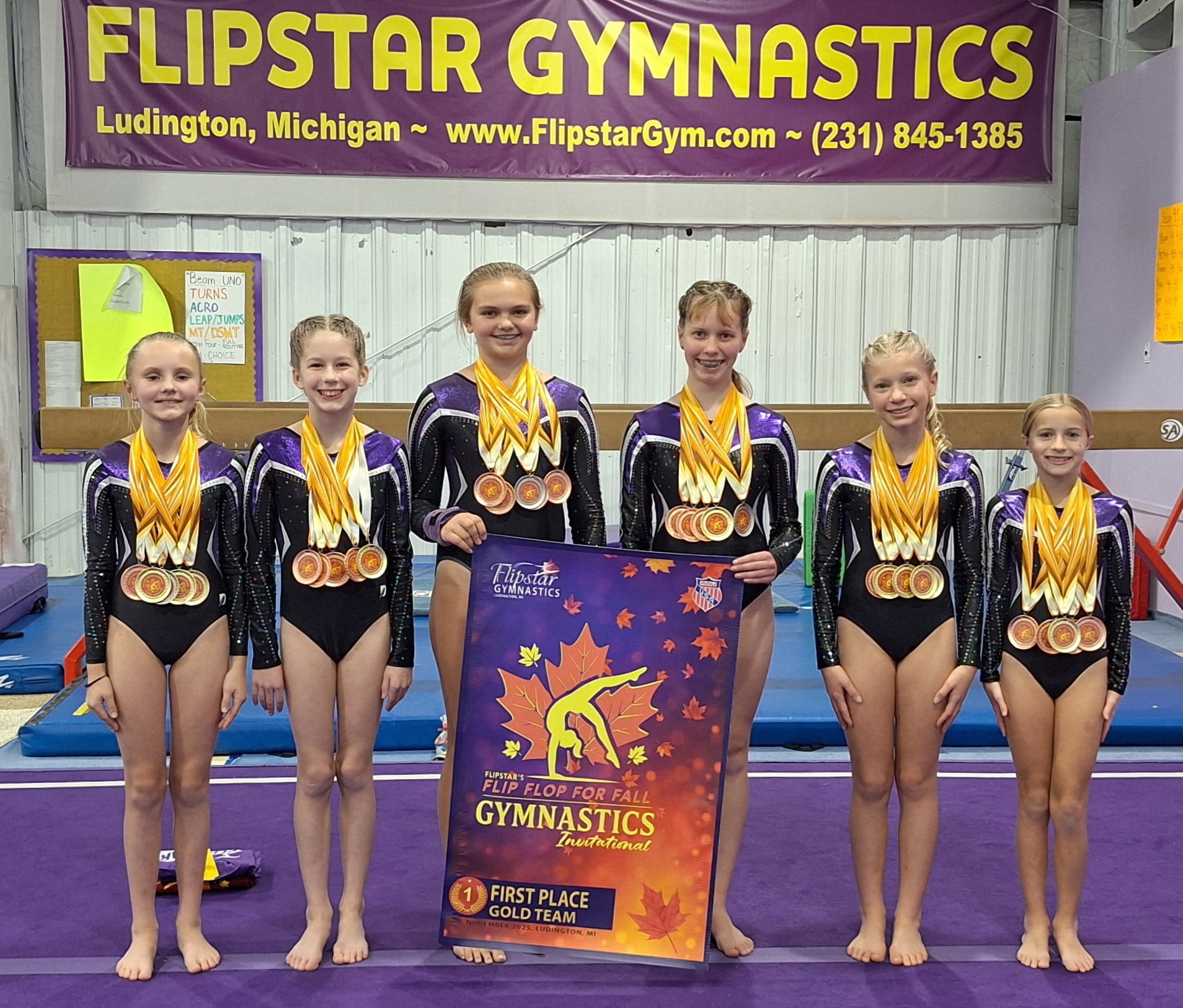Flipstar gymnasts shine in home meet