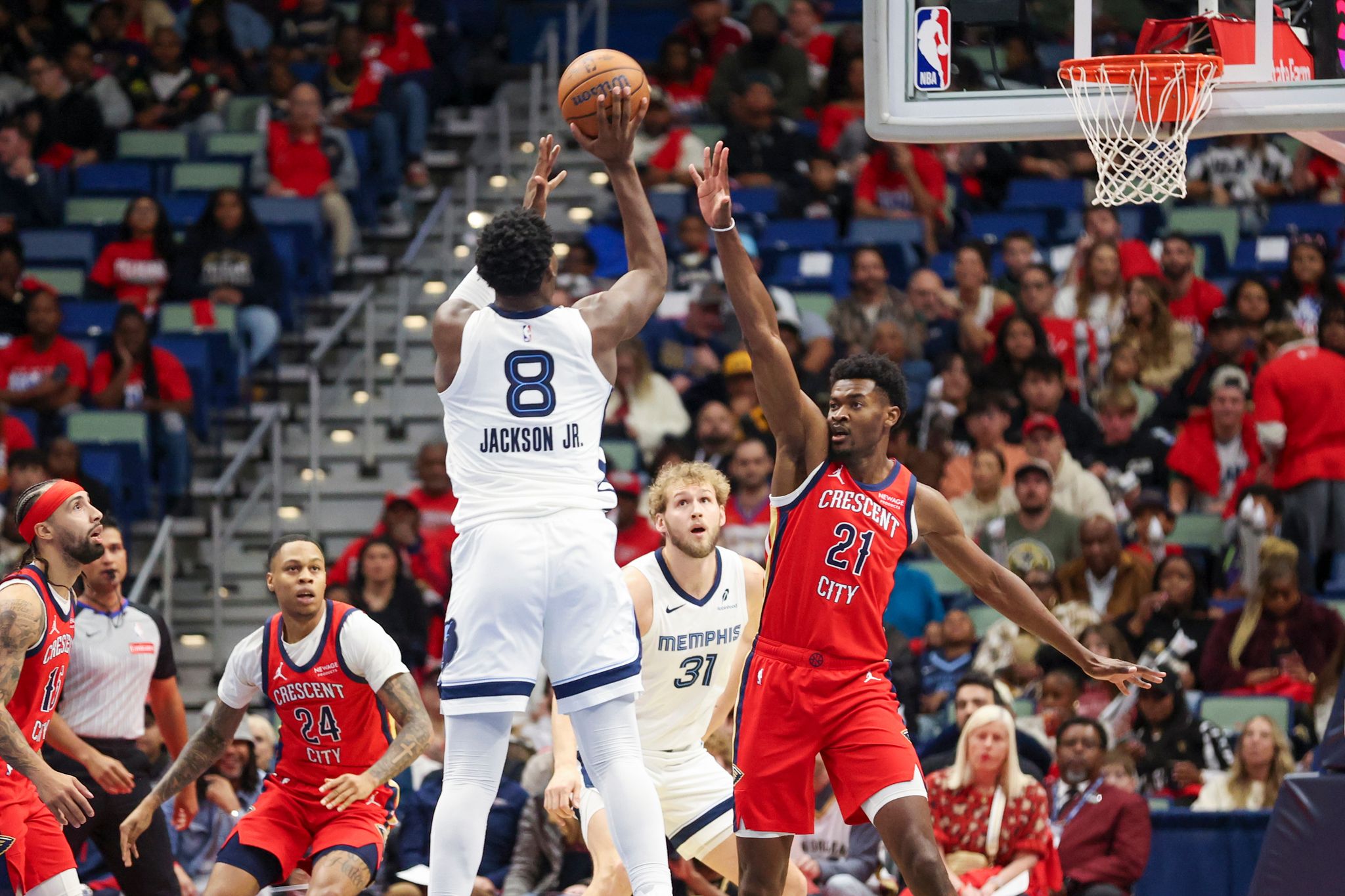Jackson, Wells and Edey help the Grizzlies outlast the Pelicans 133-128 ...
