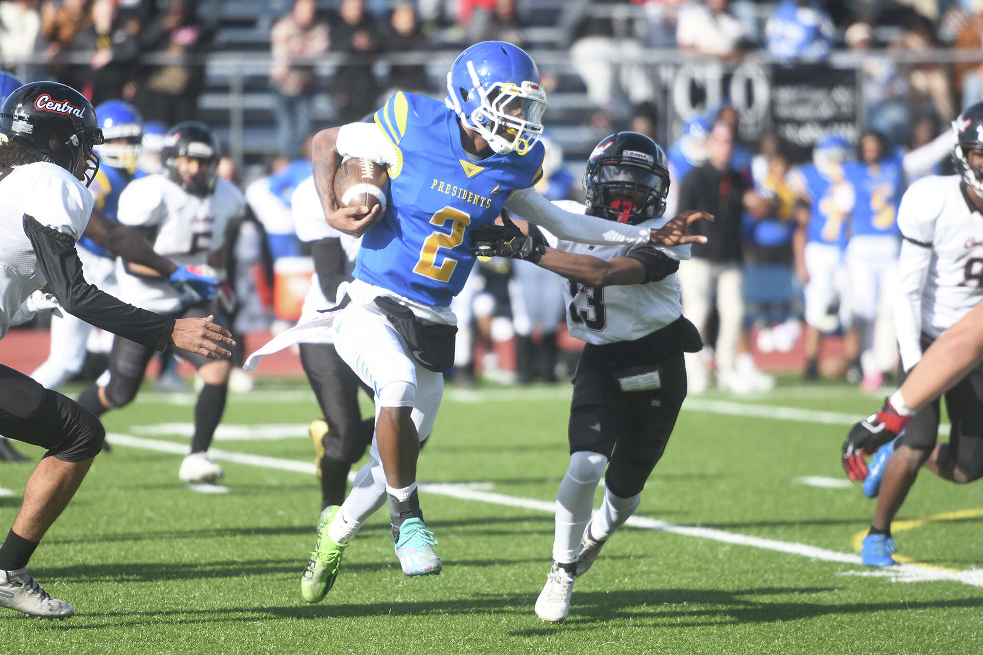 Photos: Harding High School football defeats Bridgeport Central