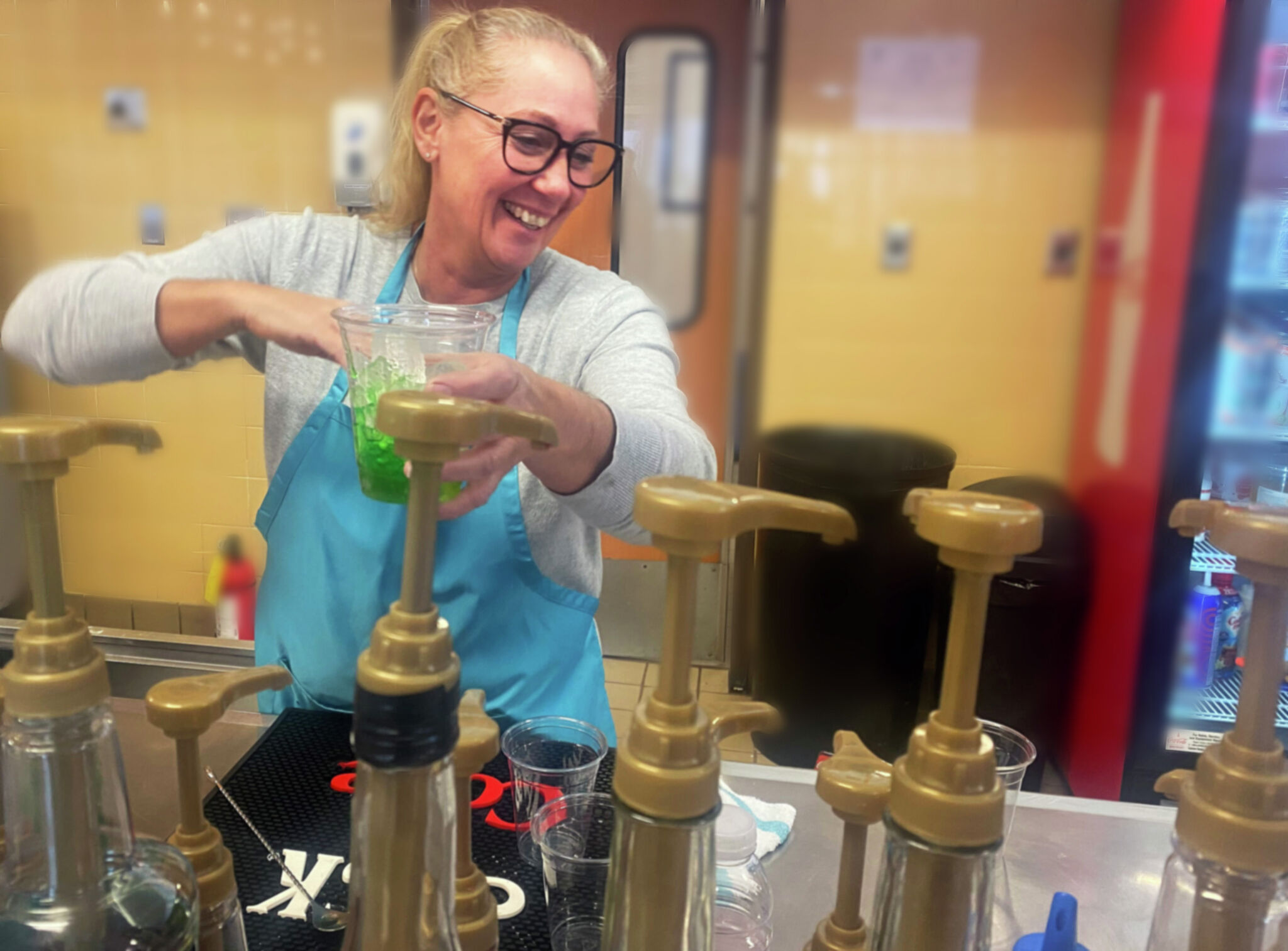Dirty soda shop opens in Guilford at shuttered Dunkin Donuts