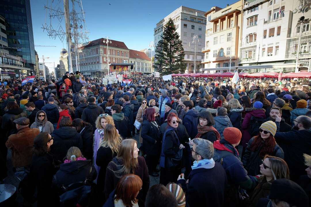 Thousands protest far-right surge in Croatia following incidents