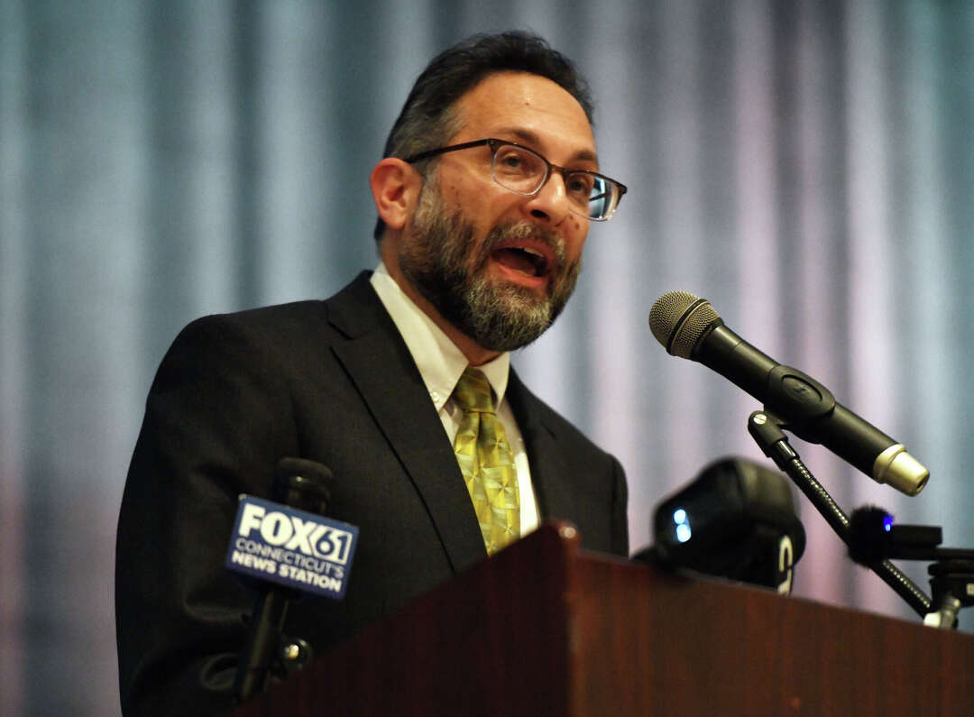 New Hamden Mayor Adam Sendroff inaugurated Sunday