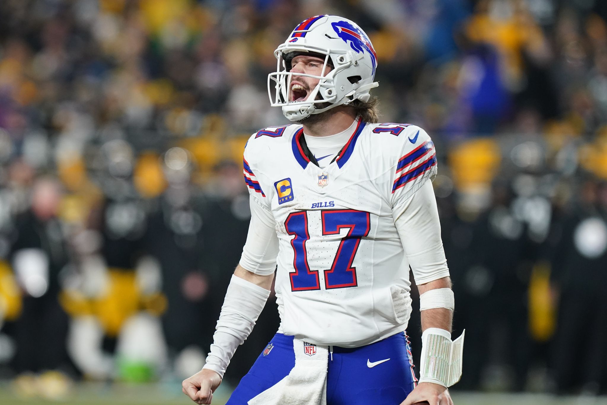 Josh Allen sets career mark for rushing TDs by a QB as the Bills mash ...
