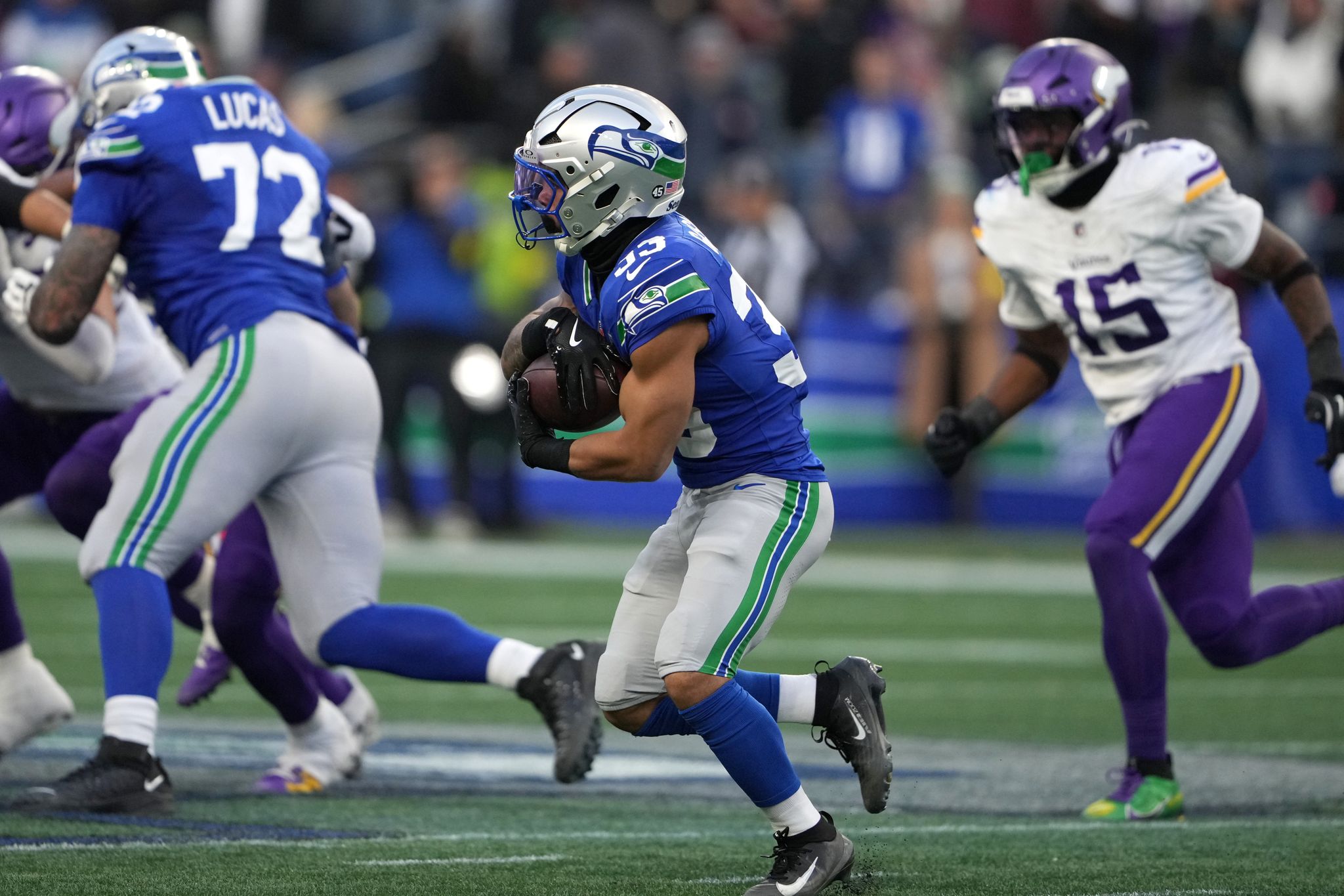 Seattle’s defense forces five takeaways in 26-0 rout of Vikings for ...