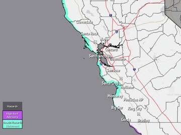 Regional: National Weather Service Issues Beach Hazards Warning, High ...