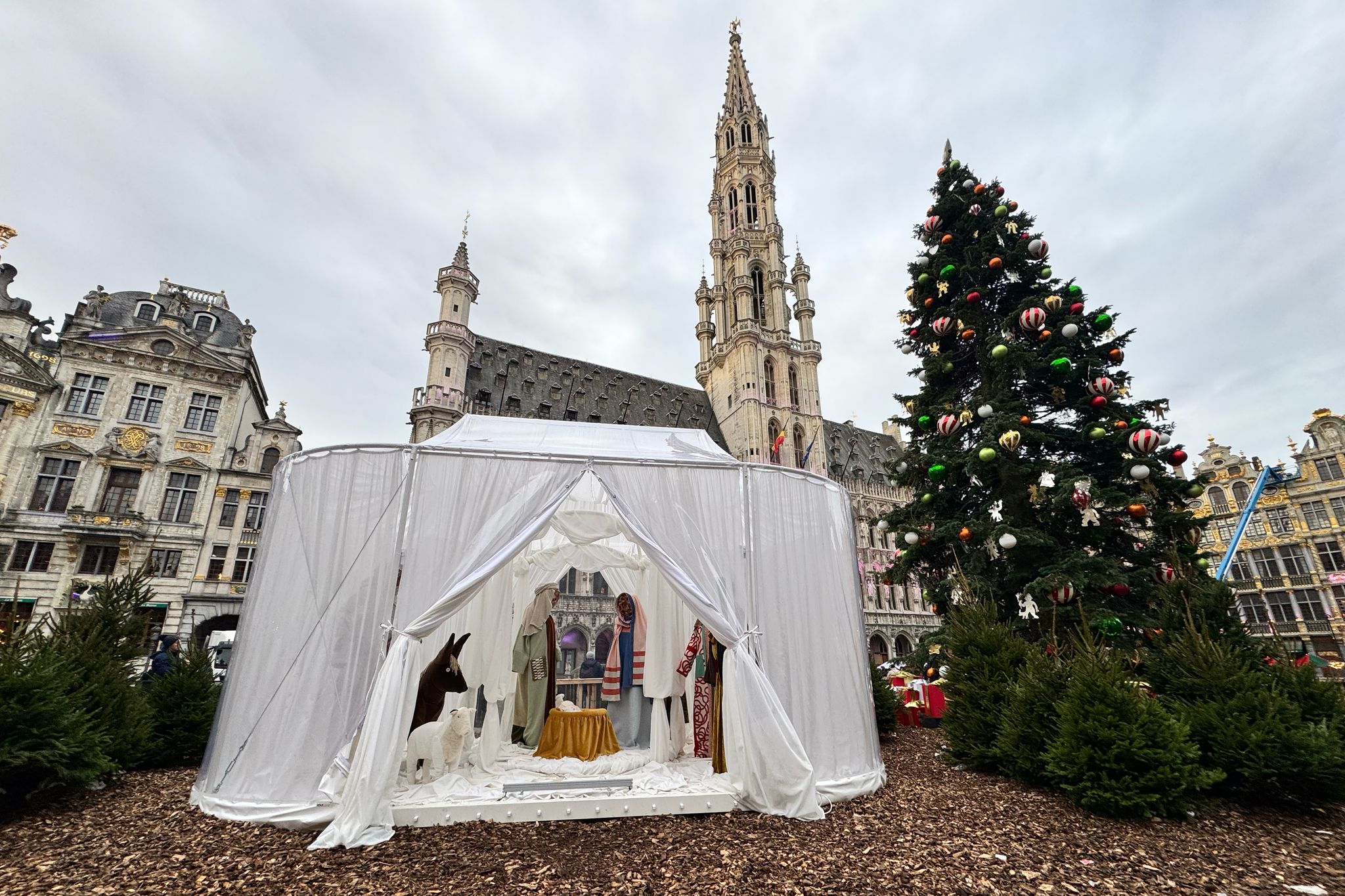 A controversial infant Jesus is stolen from a Belgian Nativity scene