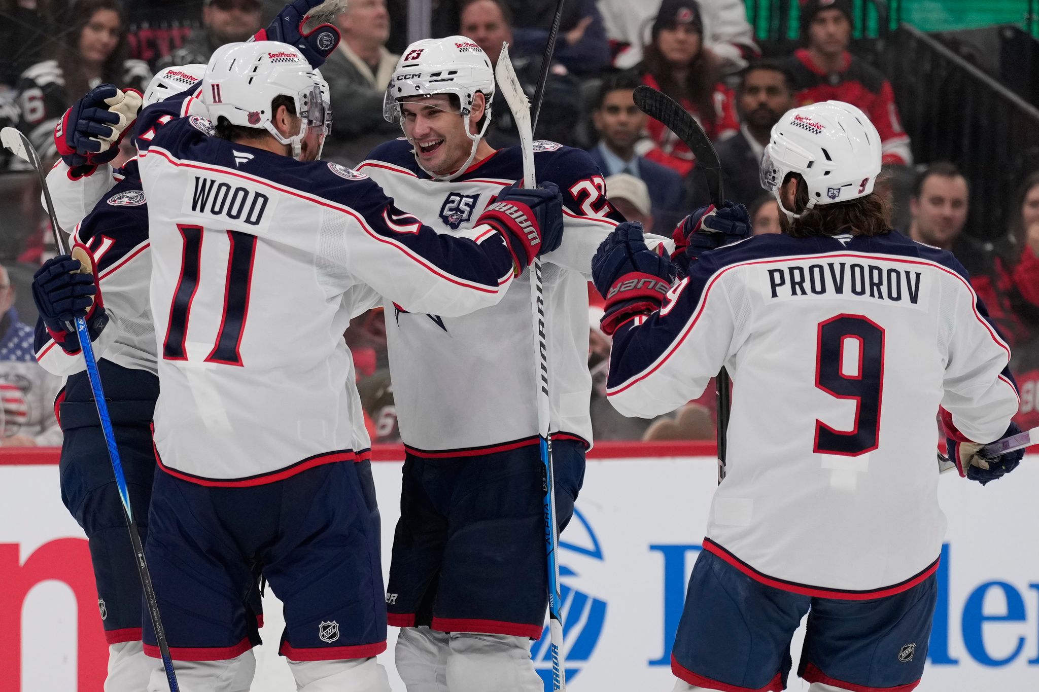 Monahan and Coyle lead Blue Jackets past Devils 5-3 to stop 4-game skid