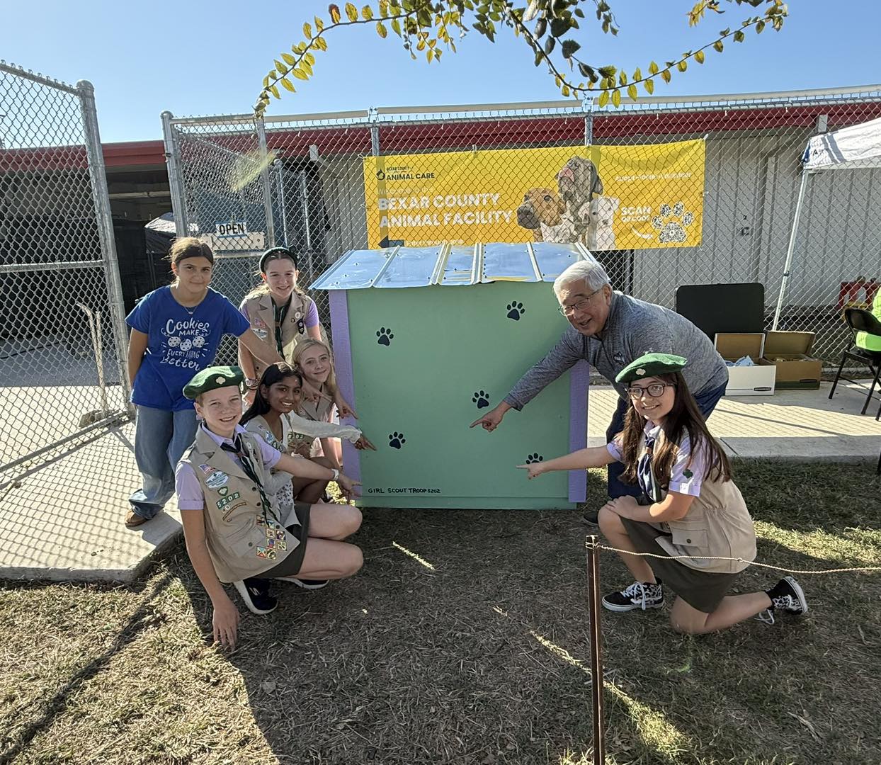 Girl Scouts build pet pantry to help Bexar County pets
