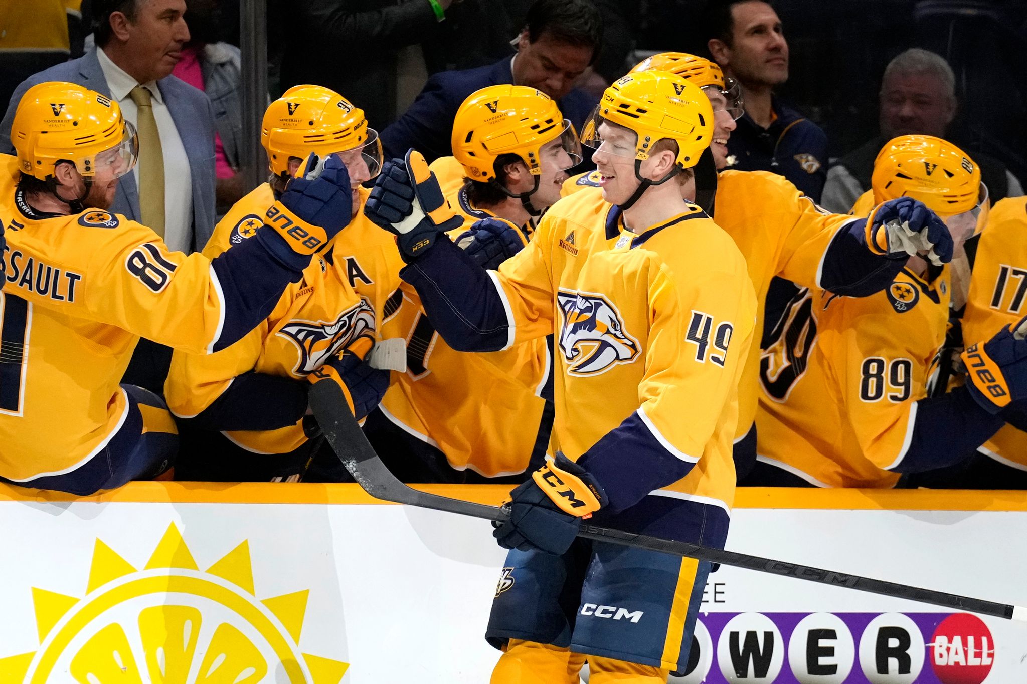 Schaefer and Wiesblatt's first NHL goals lead Predators over Flames 5-1