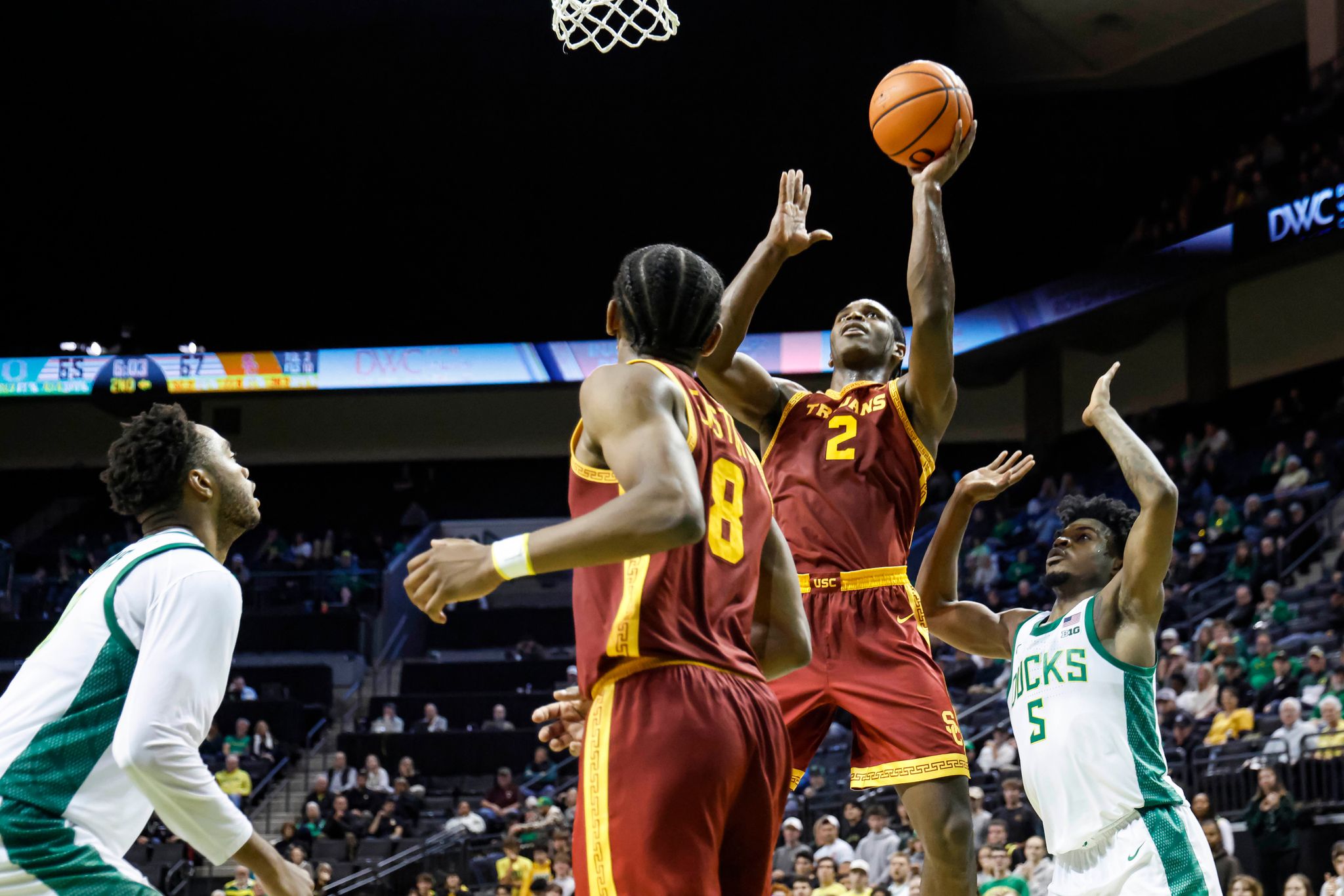 Baker-Mazara has 25 points and No. 24 USC downs Oregon 82-77