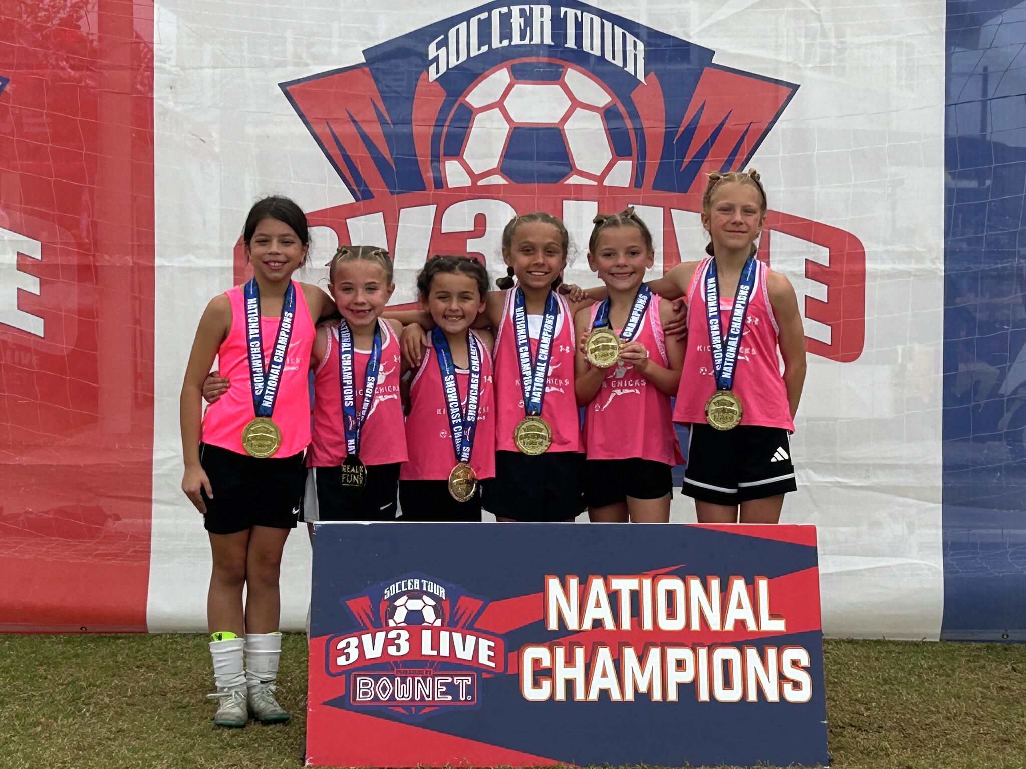 Local girls soccer team wins 3v3 national championship
