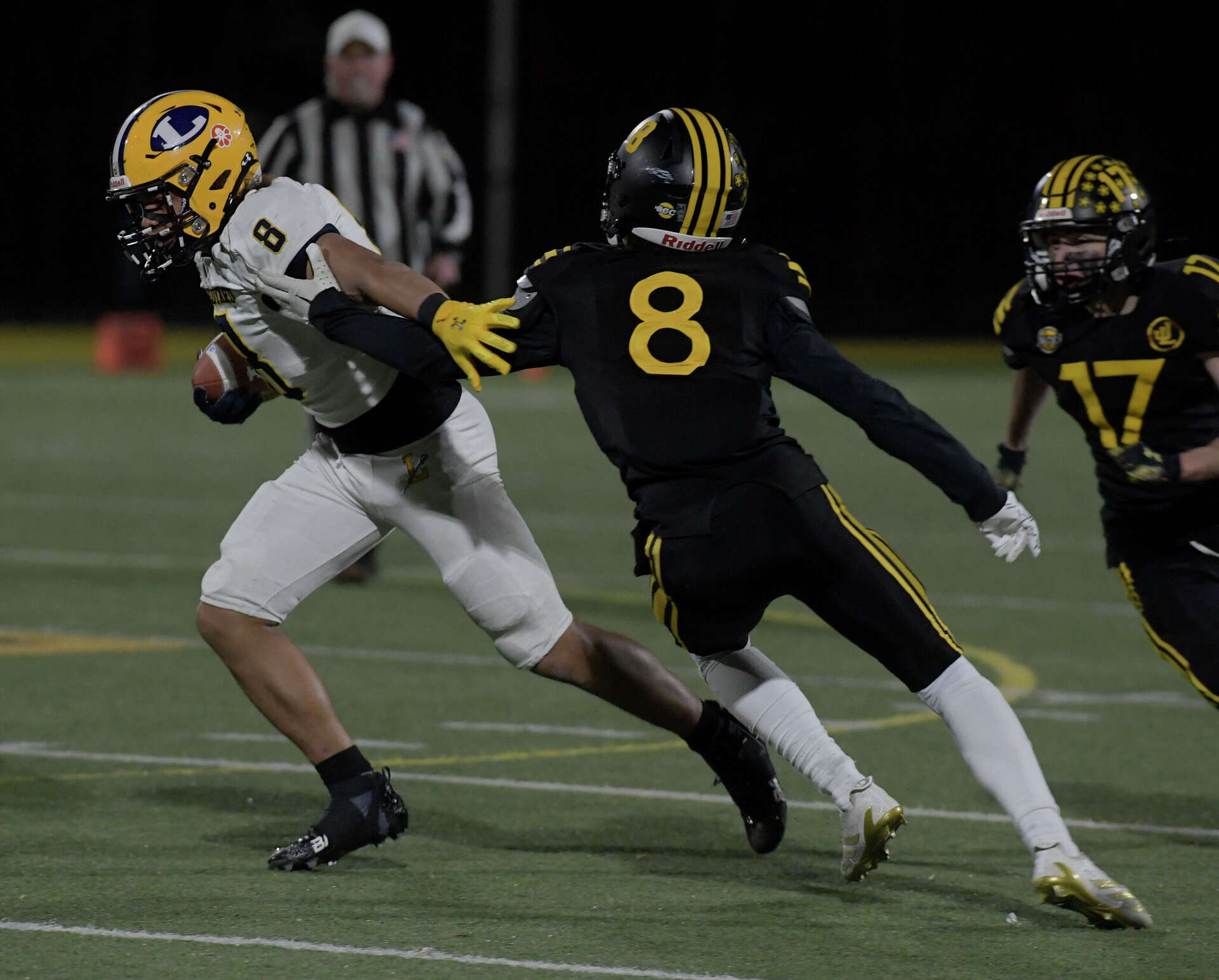 Ledyard football powers past Law in CIAC Class SS quarterfinals
