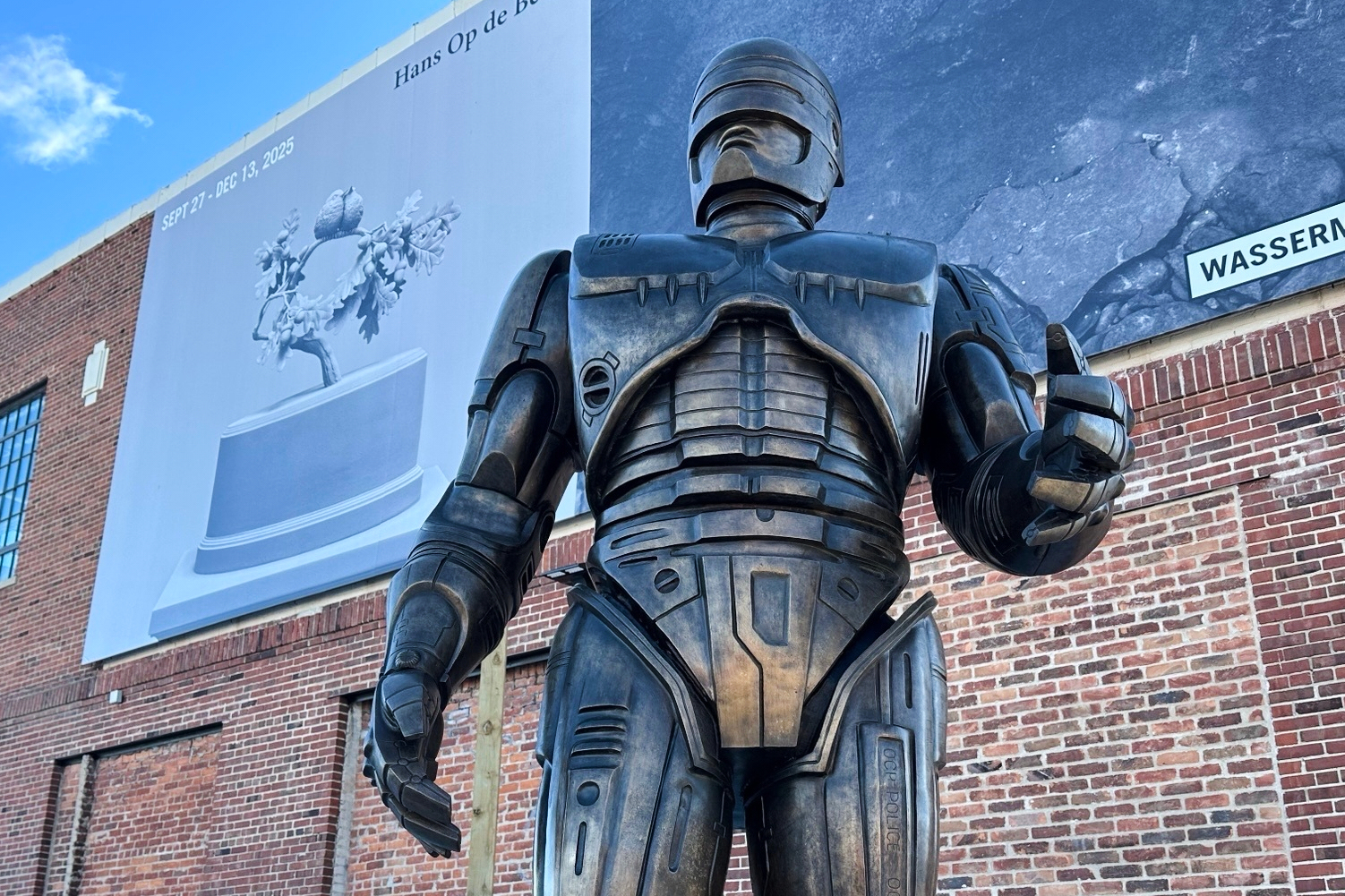 Detroit's own crime-fighter RoboCop finally stands guard in Motor City