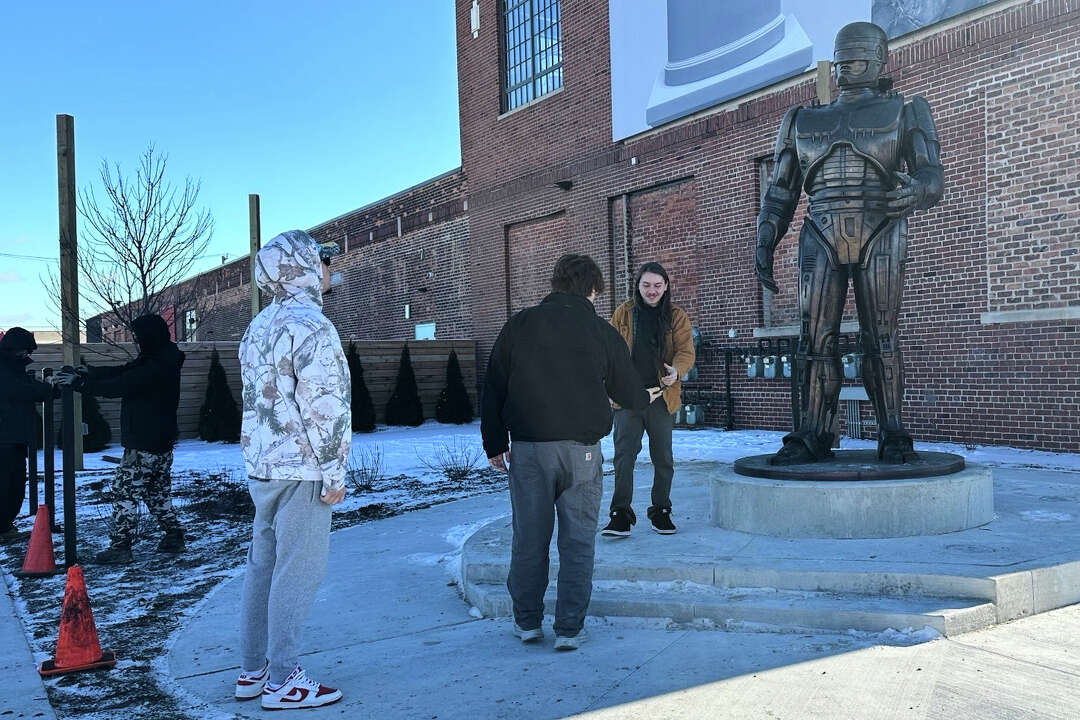 Detroit's own crime-fighter RoboCop finally stands guard in Motor City