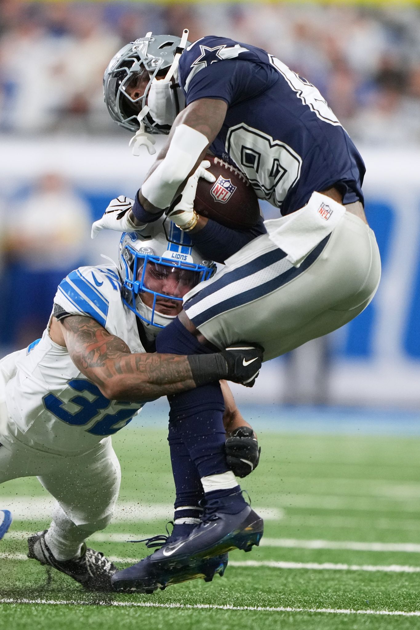 Lions standout safety Brian Branch tore his Achilles tendon against the ...