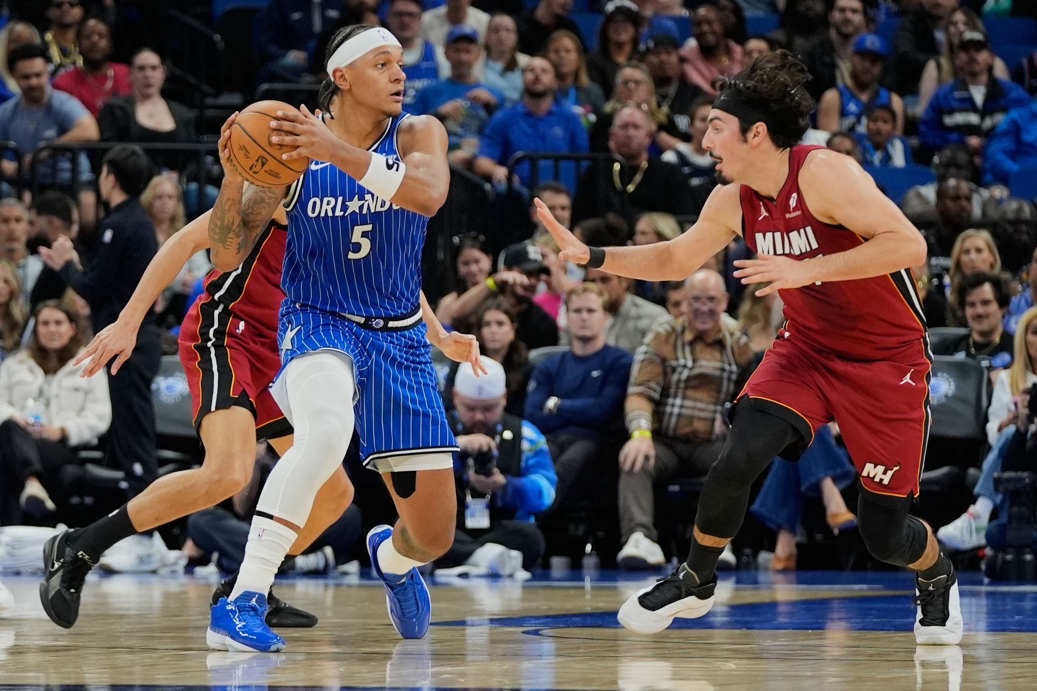Franz Wagner scores 32 points, Magic hold off Heat 106-105