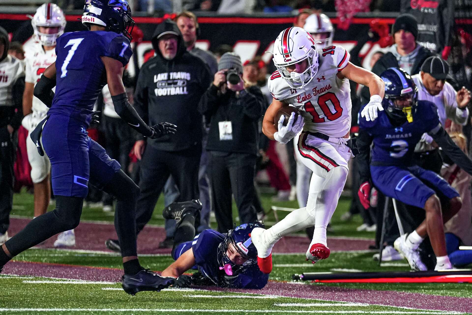 High school football playoffs: Lake Travis beats San Antonio Johnson